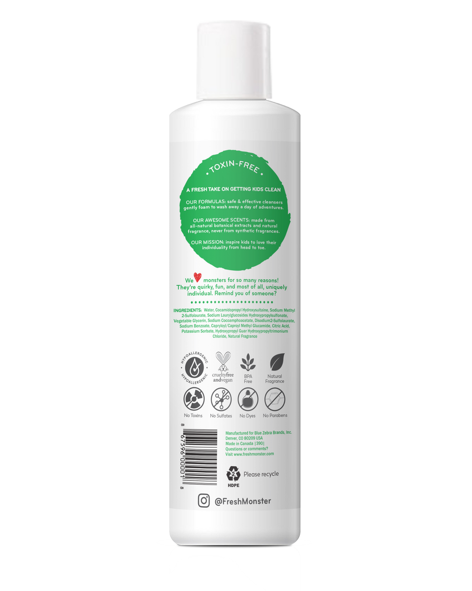 Fresh Monster 2 in 1 Shampoo Conditioner Coconut 8.5 oz