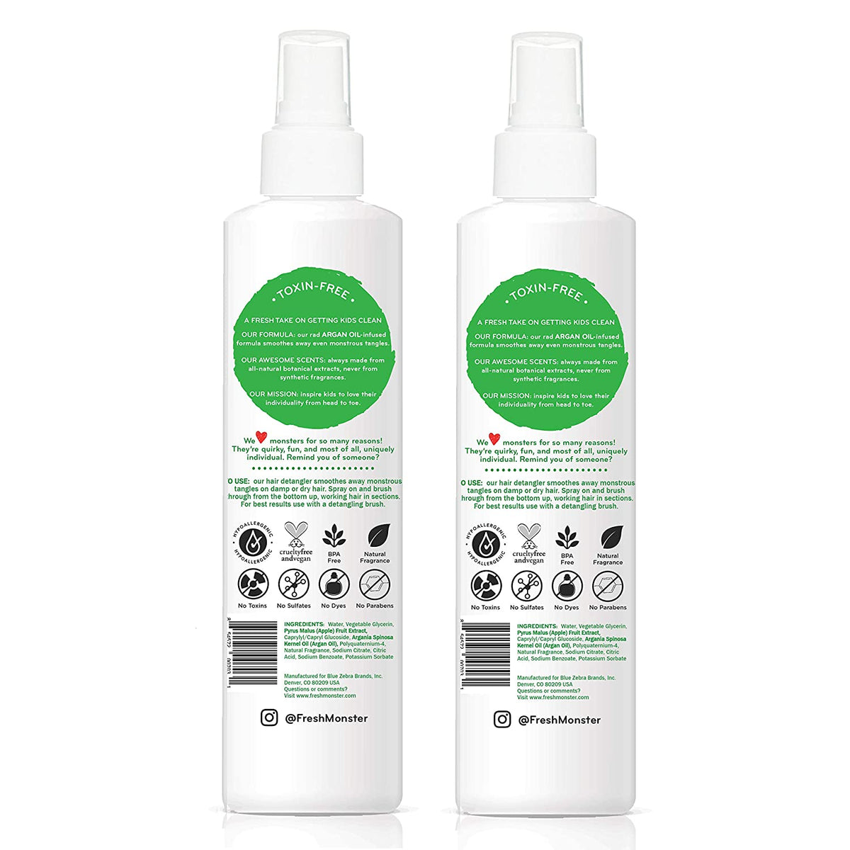 Buy Kids Detangler Spray (2 packs) - Fresh Monster